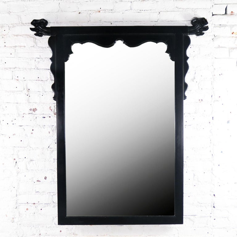 Vintage Chin Hua Ebonized Mirror by Raymond K. Sobota for Century ...