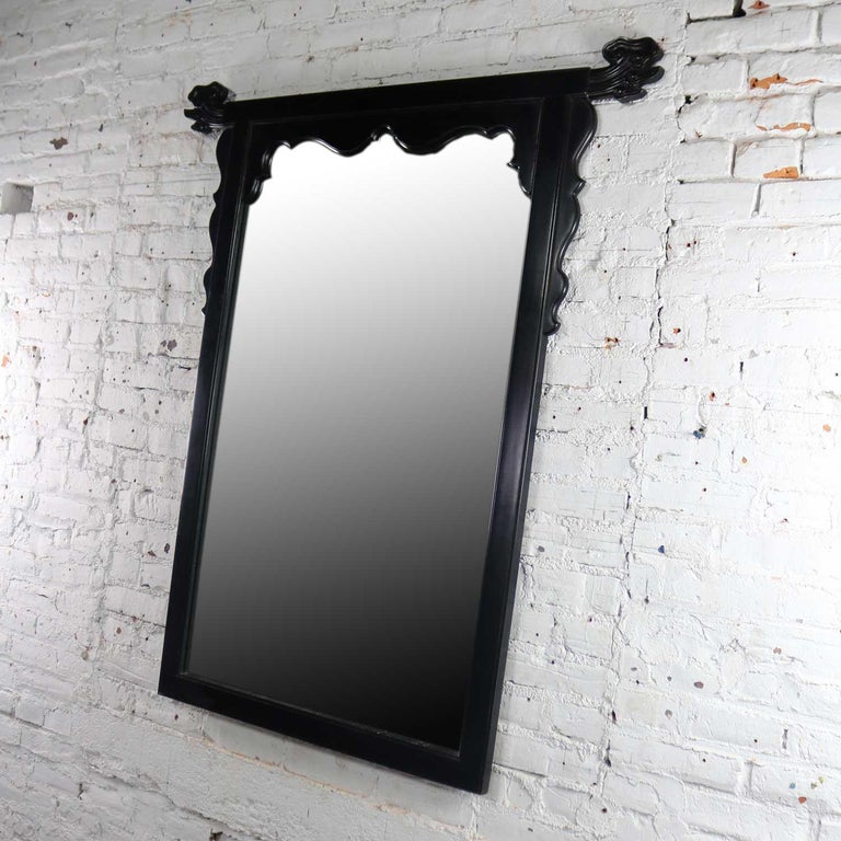 Vintage Chin Hua Ebonized Mirror by Raymond K. Sobota for Century ...