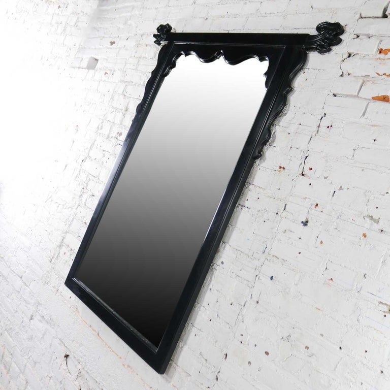 Vintage Chin Hua Ebonized Mirror by Raymond K. Sobota for Century ...