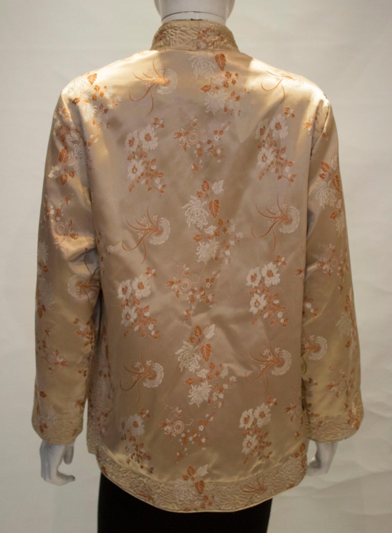 Vintage Chinease Jacket with Fur Lining For Sale at 1stDibs