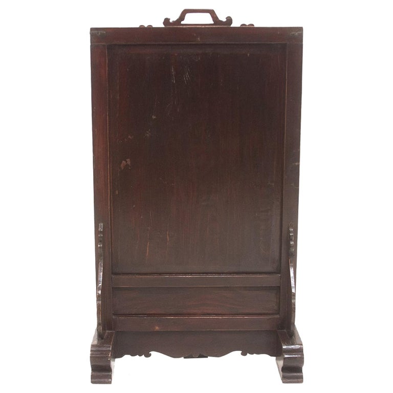 Vintage Chinese Ancestral Decorative Folding Table Screen For Sale at ...