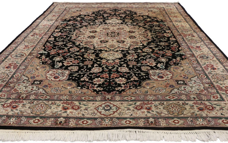 Vintage Chinese Area Rug with Persian Tabriz Design and Regency Style ...