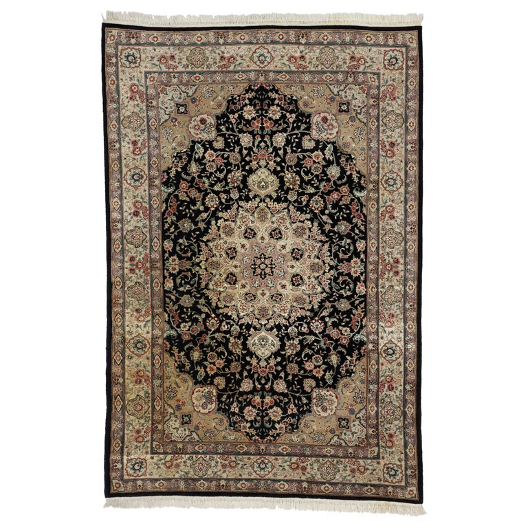 Vintage Chinese Area Rug with Persian Tabriz Design and Regency Style ...