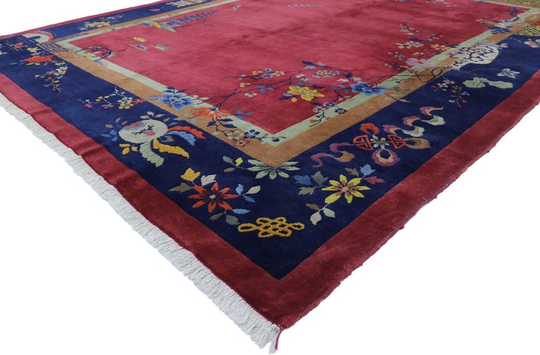 Antique Chinese Art Deco Pictorial Rug Inspired by Walter Nichols For ...