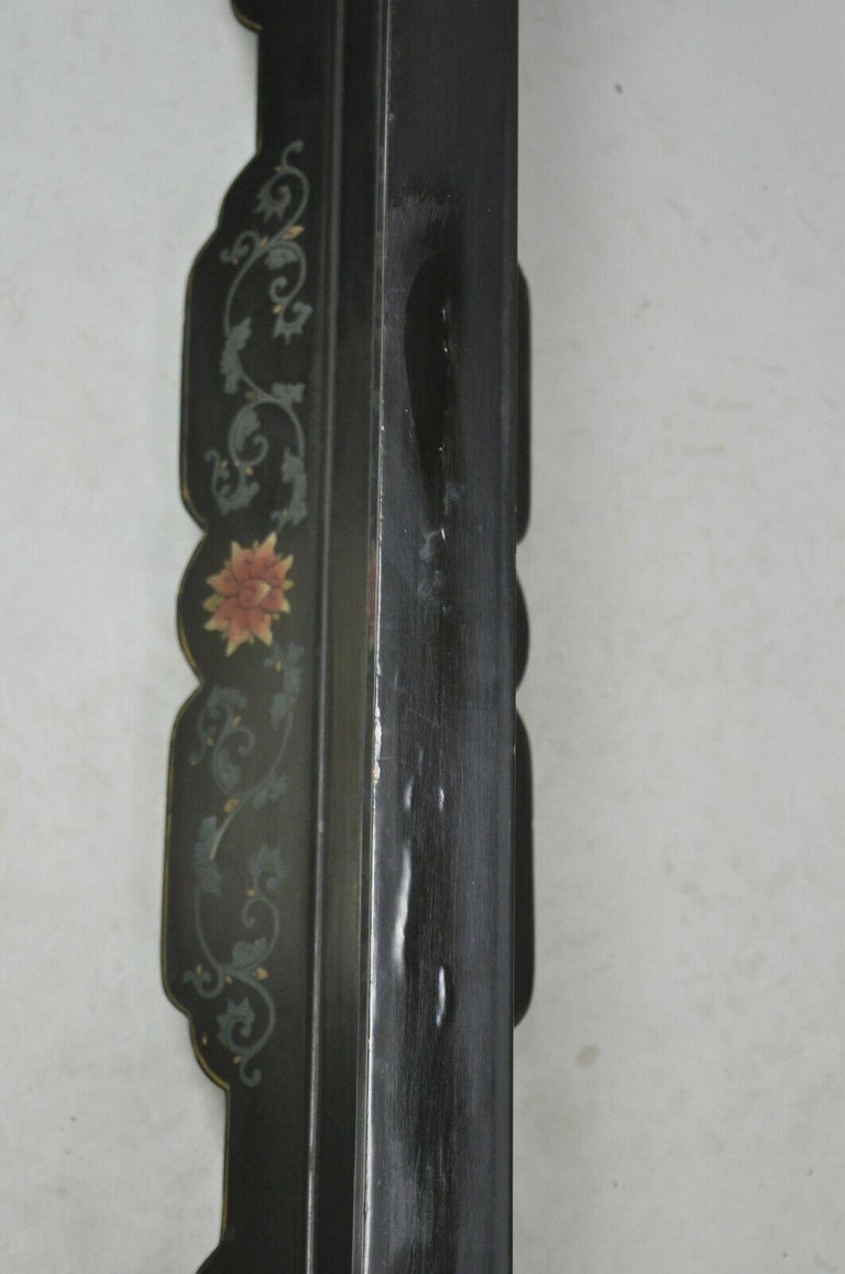 Vintage Chinese Black Lacquer Asian Fireplace Screen Fire Screen ...