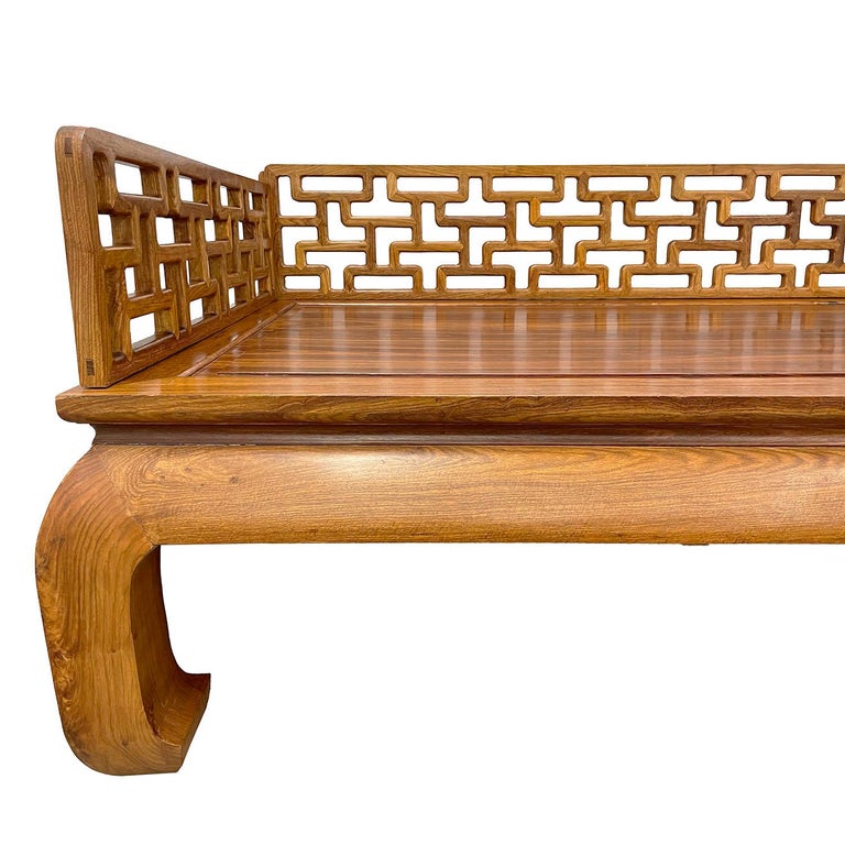 Vintage Chinese Carved Rosewood Opium Bed(Luo Han Bed), Daybed For Sale ...