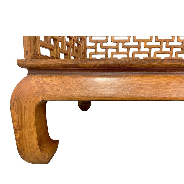 Vintage Chinese Carved Rosewood Opium Bed(Luo Han Bed), Daybed For Sale ...