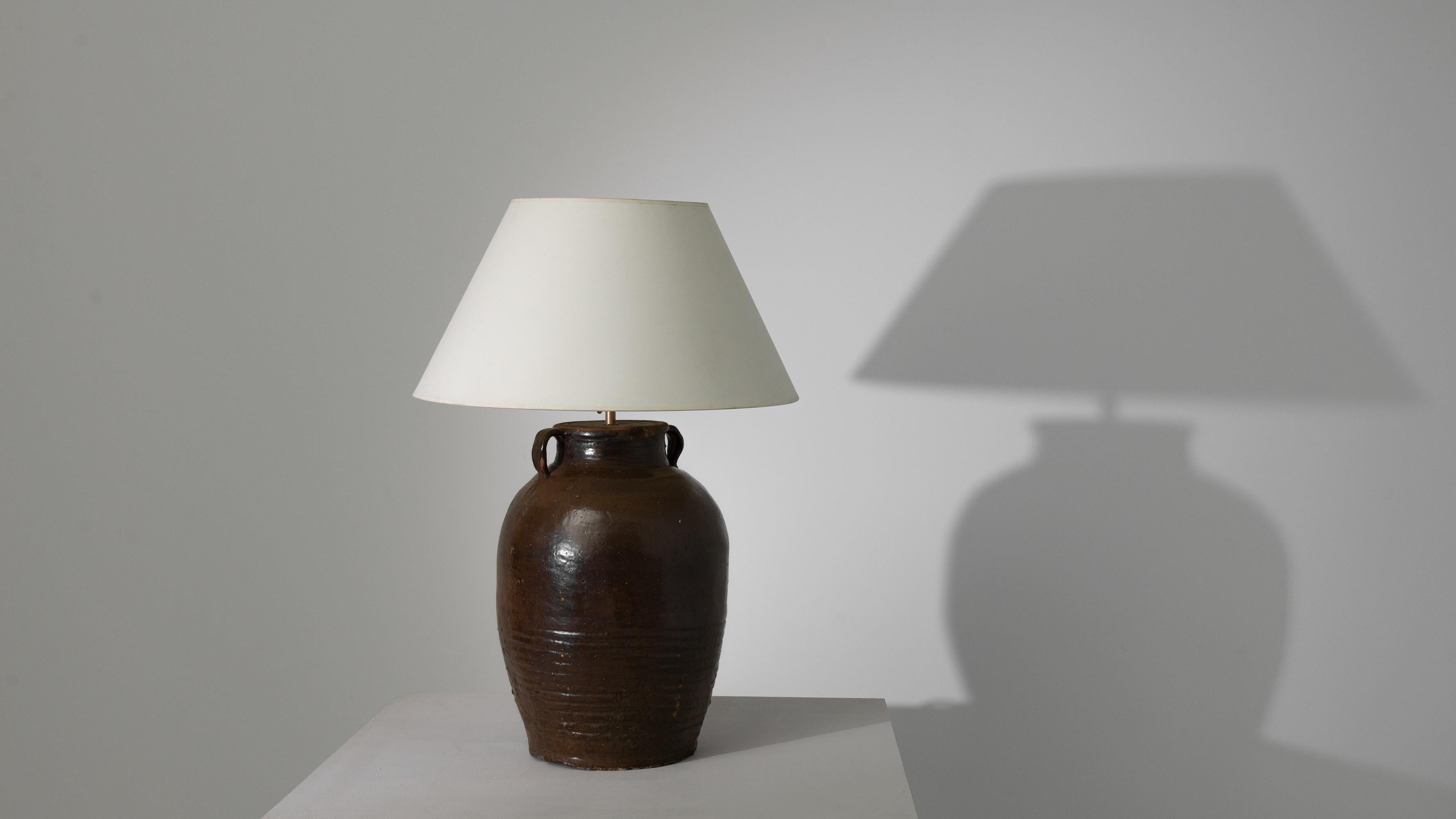 Vintage Chinese Ceramic Vase Table Lamp at 1stDibs