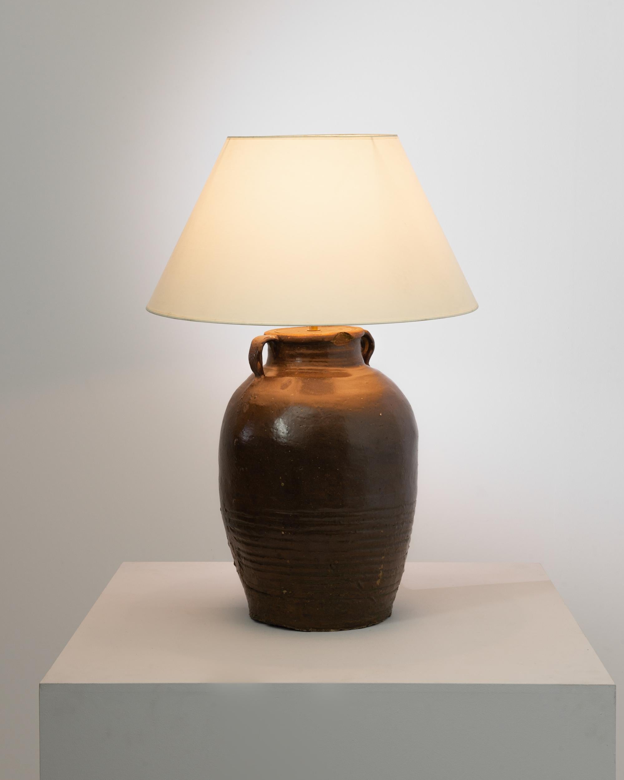 Vintage Chinese Ceramic Vase Table Lamp at 1stDibs