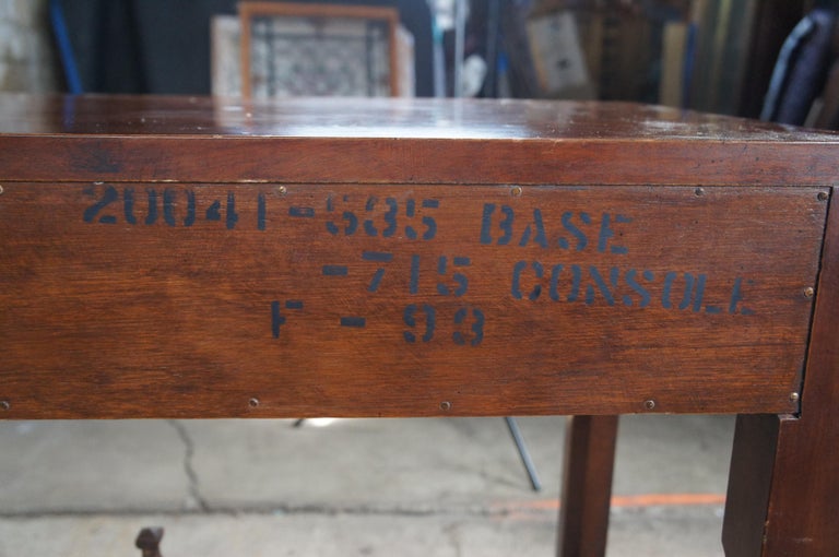 Vintage Chinese Chippendale Mahogany Carved Console Hall Table Server ...