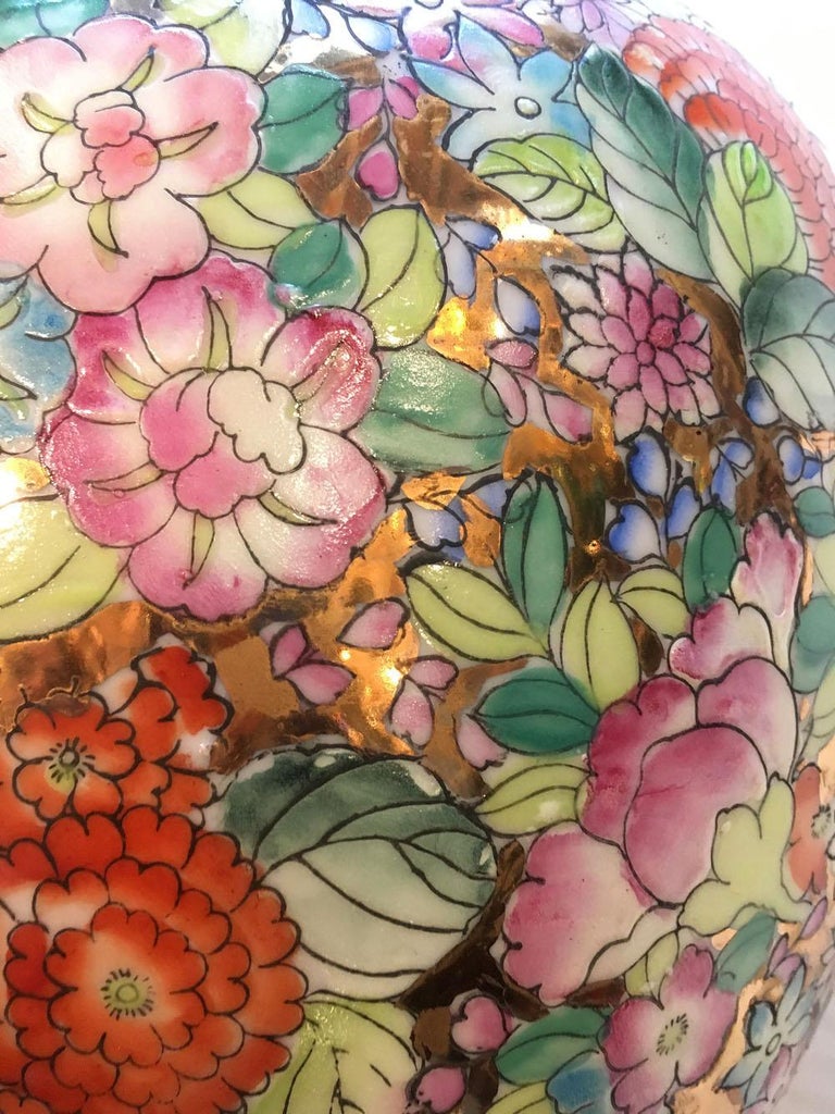 Vintage Chinese Floral Table Lamp For Sale at 1stDibs | vintage chinese ...