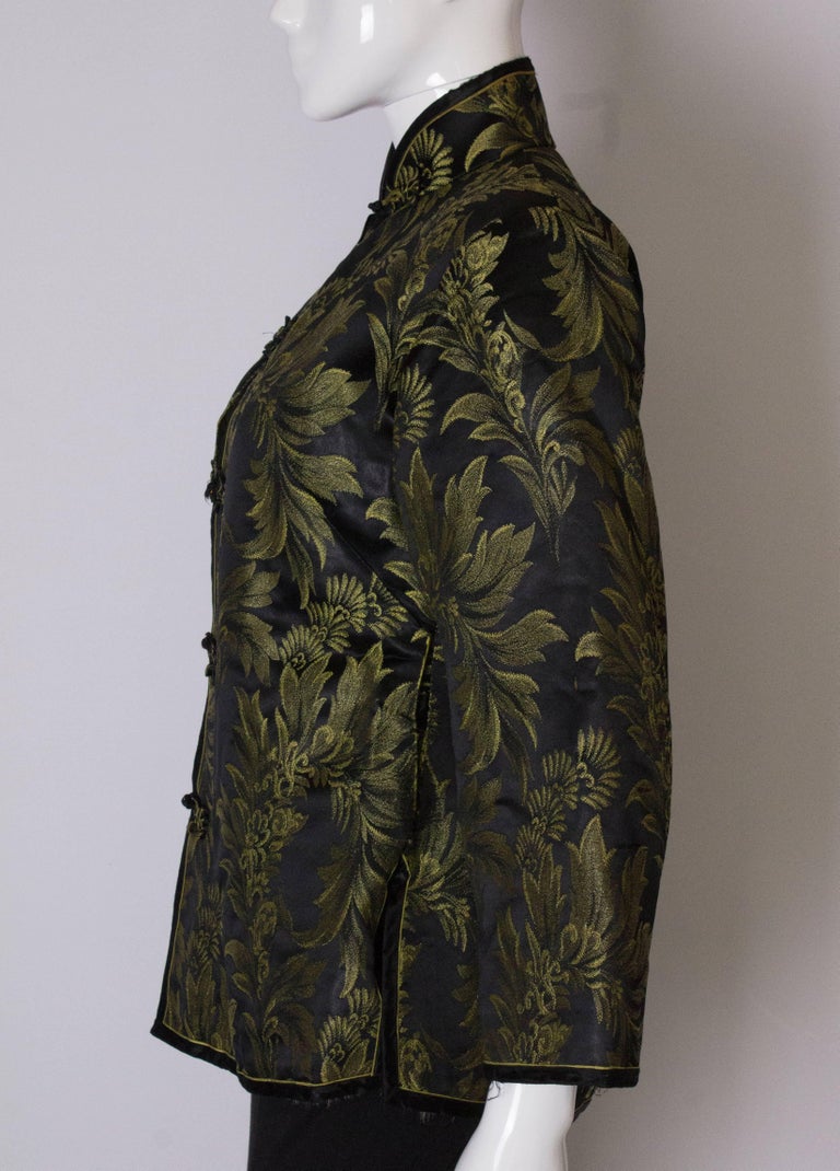 A Vintage 1980s embroidered Chinese jacket with fur lining. For Sale at ...