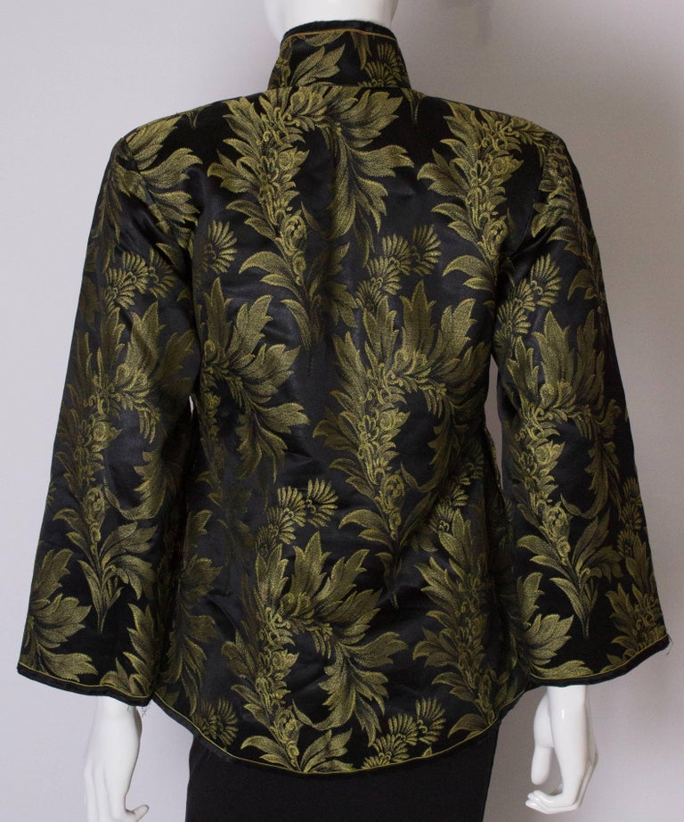 A Vintage 1980s embroidered Chinese jacket with fur lining. For Sale at ...