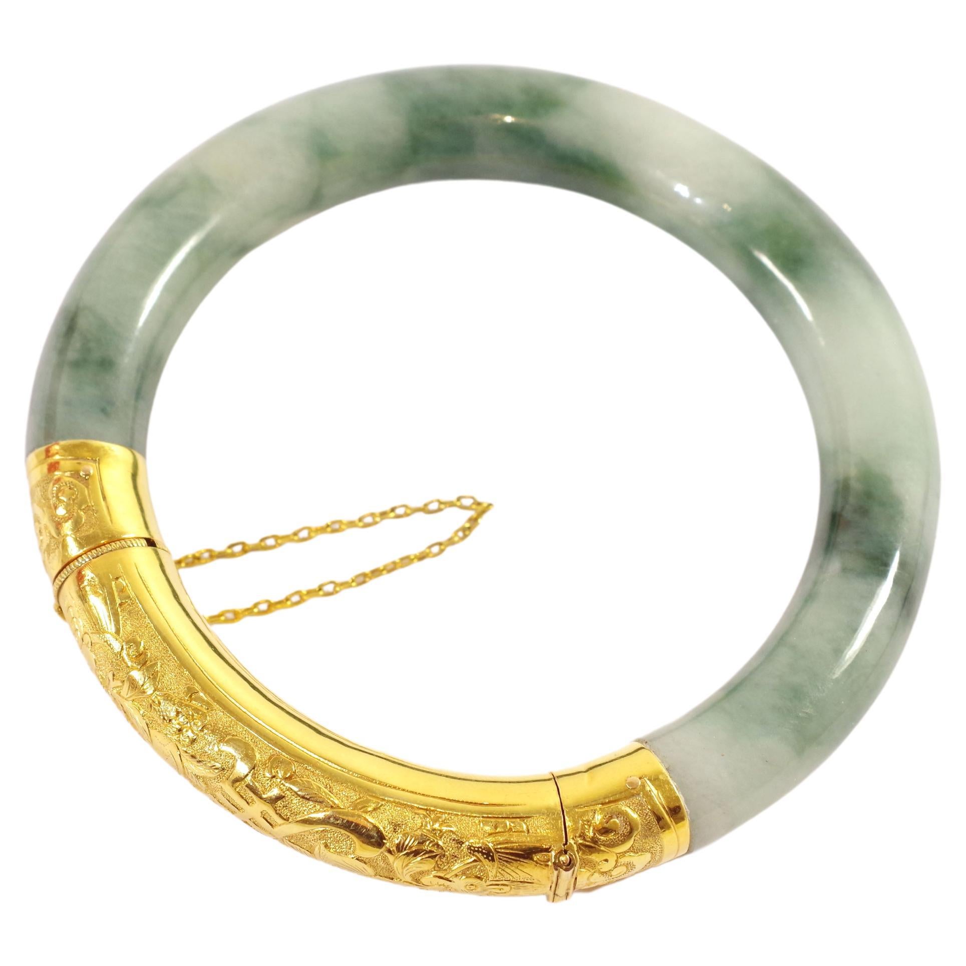 Jade Jagger Tanzanite Gold Bangle For Sale at 1stDibs