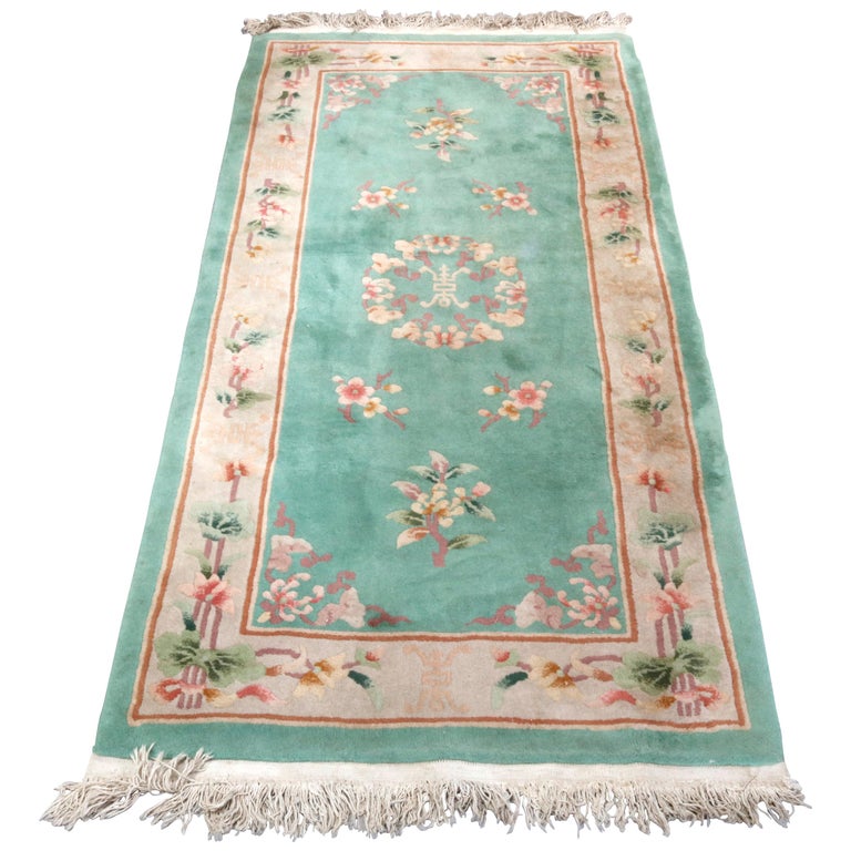 Vintage Chinese Nichols Style Wool Oriental Rug, circa 1940 at 1stDibs ...