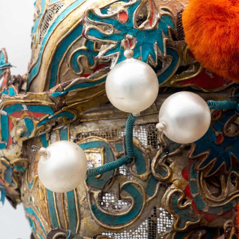 Vintage Chinese Opera Theatre Headdress, Early 20th Century at 1stDibs