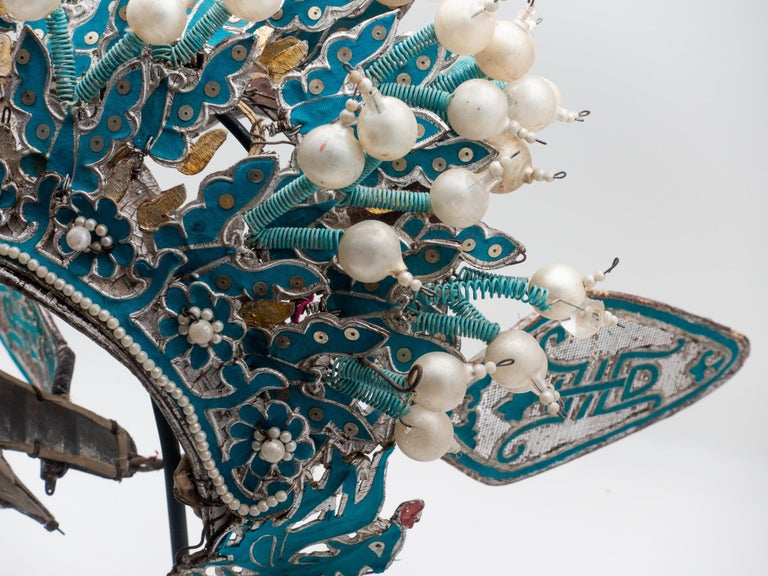Vintage Chinese Opera Theatre Headdress, Early 20th Century at 1stDibs