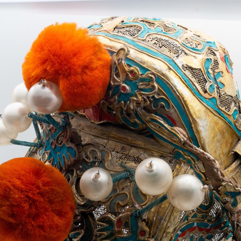 Vintage Chinese Opera Theatre Headdress, Early 20th Century at 1stDibs