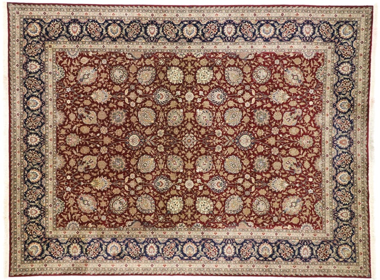 Vintage Chinese Persian Tabriz Design Rug with Colonial and Federal ...
