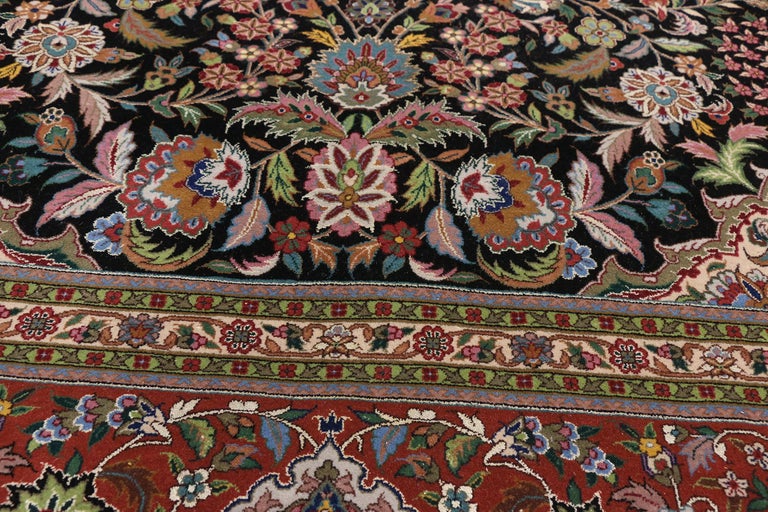 Vintage Chinese Persian Tabriz Design Rug with Victorian Baroque Style ...
