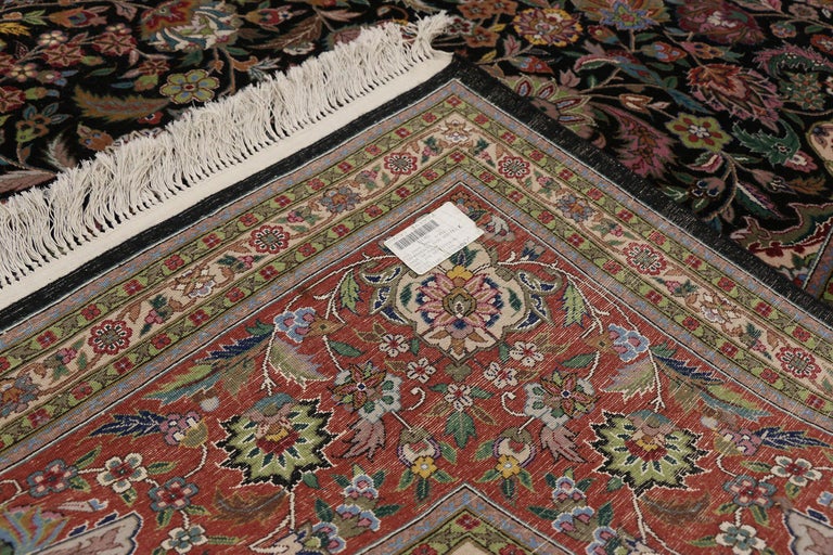 Vintage Chinese Persian Tabriz Design Rug with Victorian Baroque Style ...