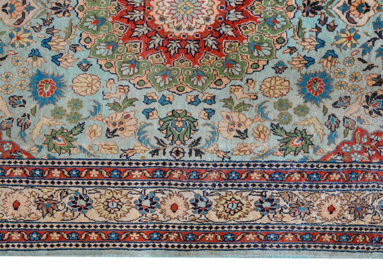 Vintage Chinese Silk Rug For Sale at 1stDibs