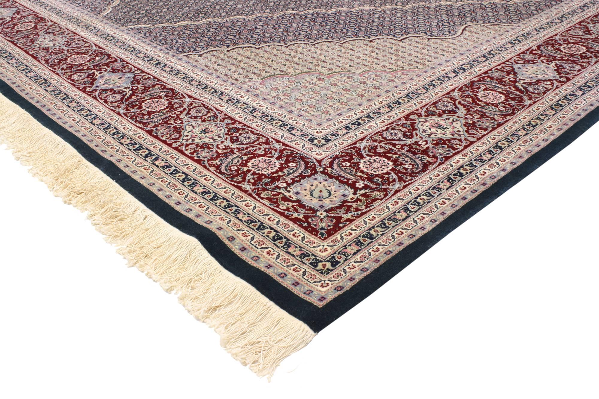 Vintage Chinese Tabriz Style Rug with Mina Khani Mahi Fish Design For ...