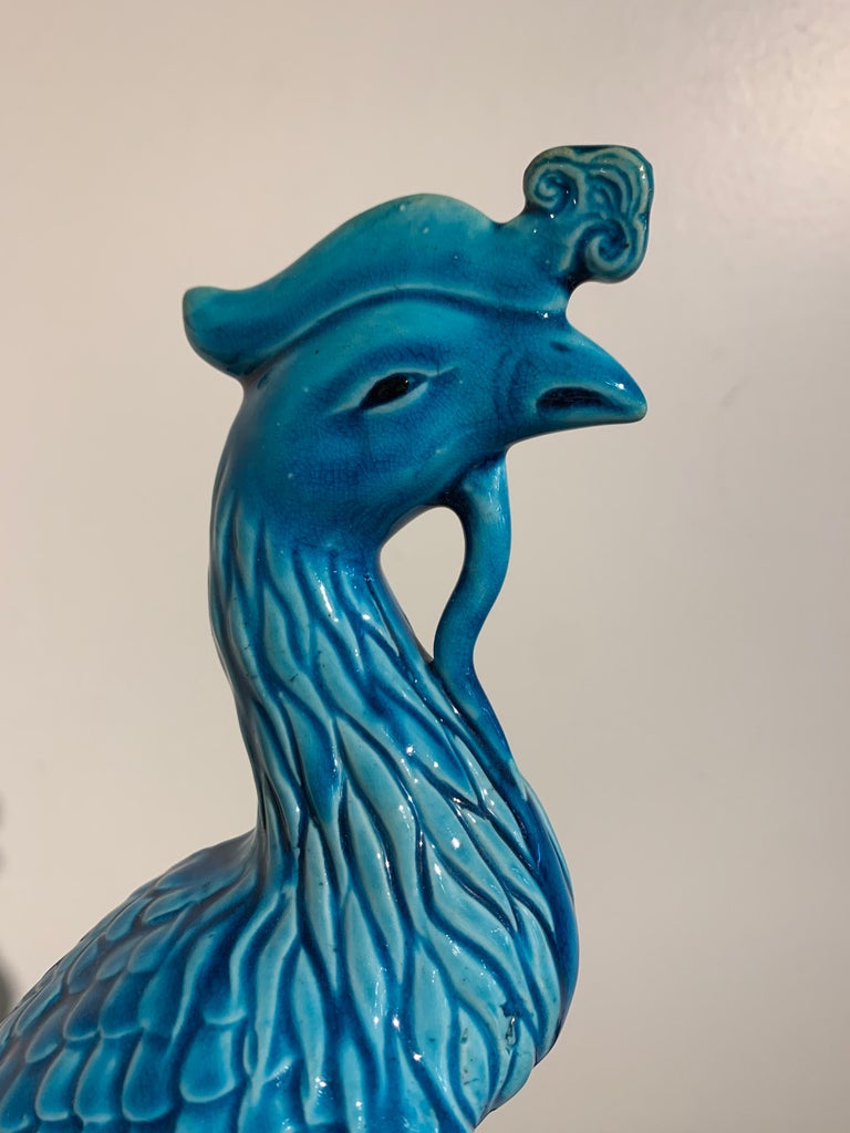 Vintage Chinese Turquoise Glazed Phoenix, Mid-20th Century, China at ...