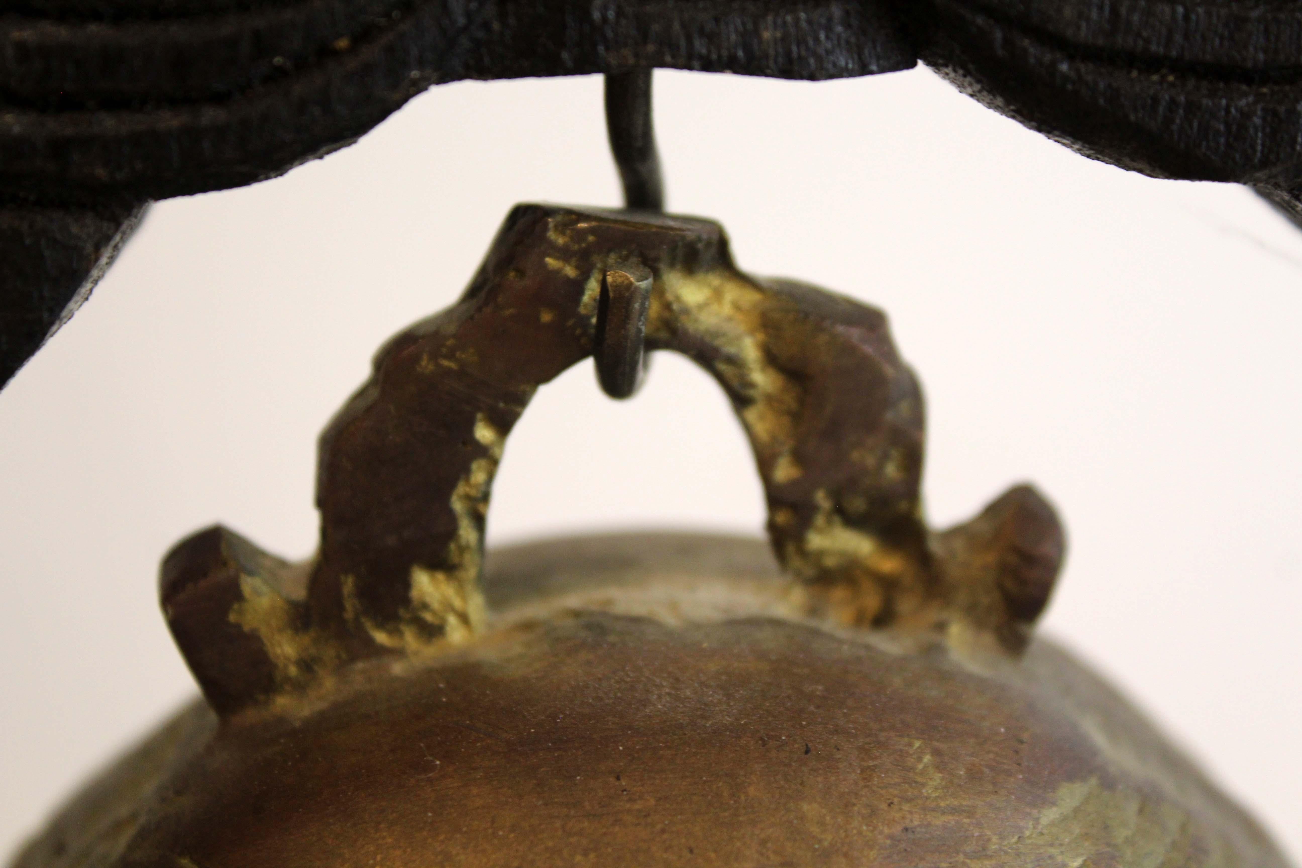 Vintage Chinese Wood and Brass Gong Bell 20th Century at 1stDibs ...