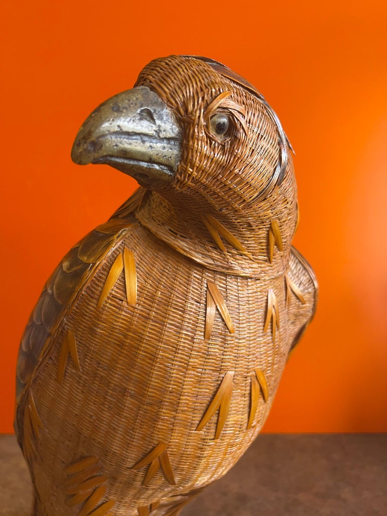 Vintage Chinese Woven Wicker Eagle Box at 1stDibs