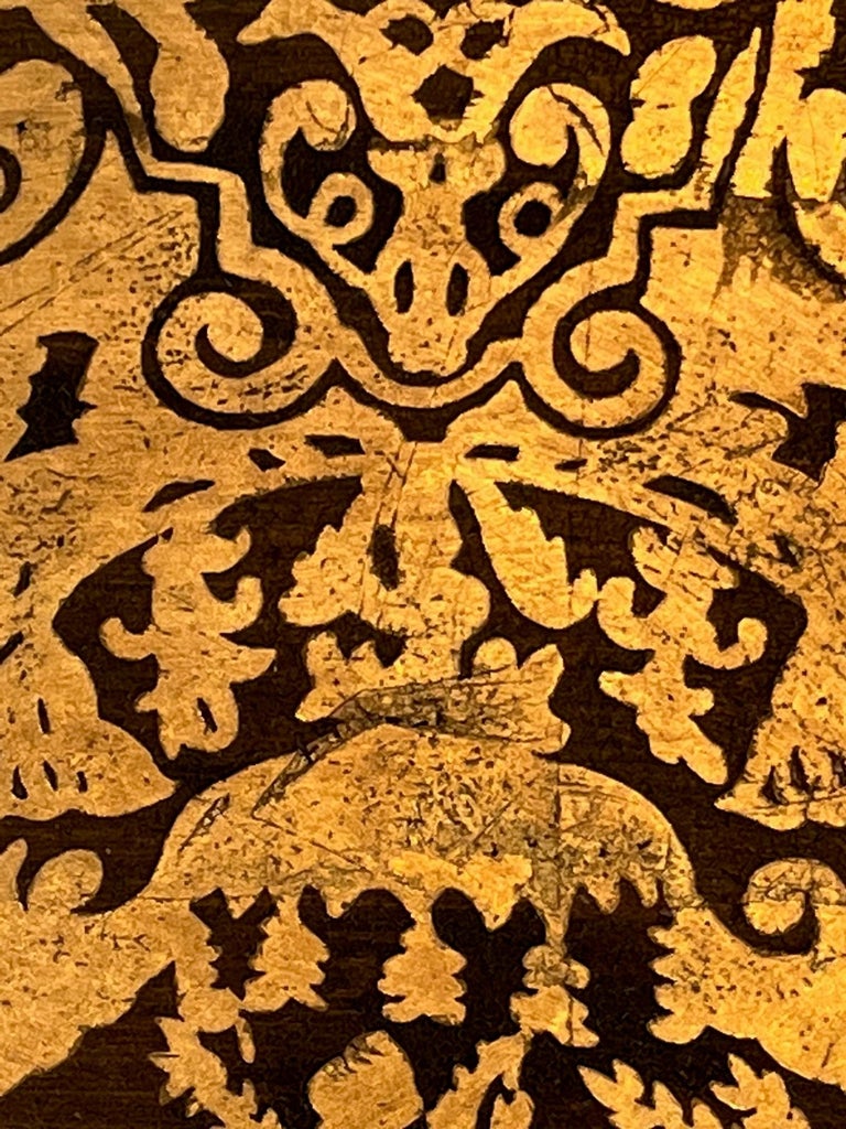 Vintage Chinoiserie Hand Painted Butler Tray Side Table For Sale at 1stDibs