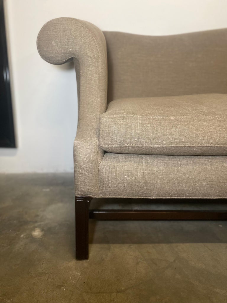 Vintage Chip N Dale Style Camelback Couch For Sale at 1stDibs