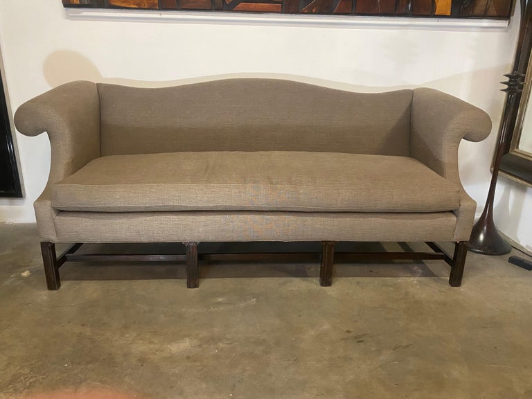 Vintage Chip N Dale Style Camelback Couch For Sale at 1stDibs