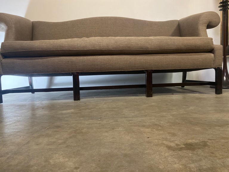 Vintage Chip N Dale Style Camelback Couch For Sale at 1stDibs