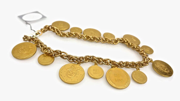 Vintage Christian Dior Bicentennial Coin Limited Edition Necklace at ...