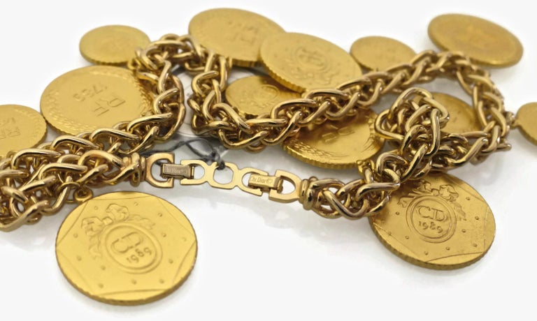 Vintage Christian Dior Bicentennial Coin Limited Edition Necklace at ...