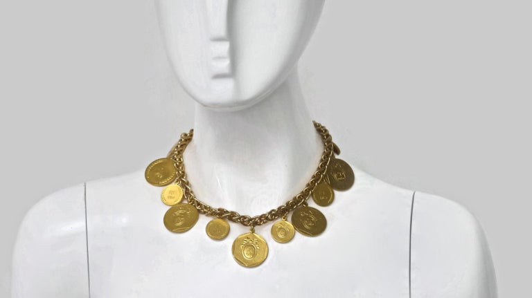 Vintage Christian Dior Bicentennial Coin Limited Edition Necklace at ...