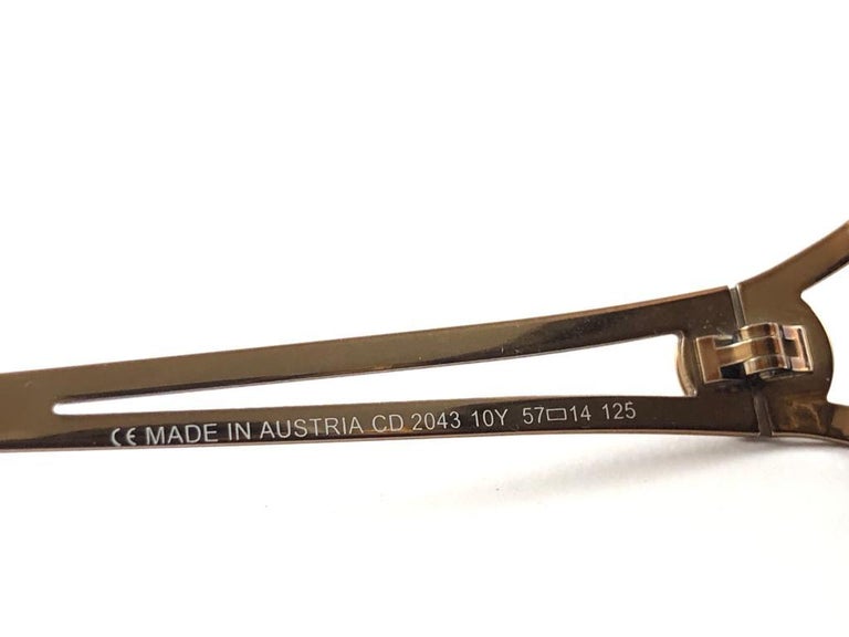 Vintage Christian Dior CD 2043 Metallic Copper Sunglasses 1990'S For ...