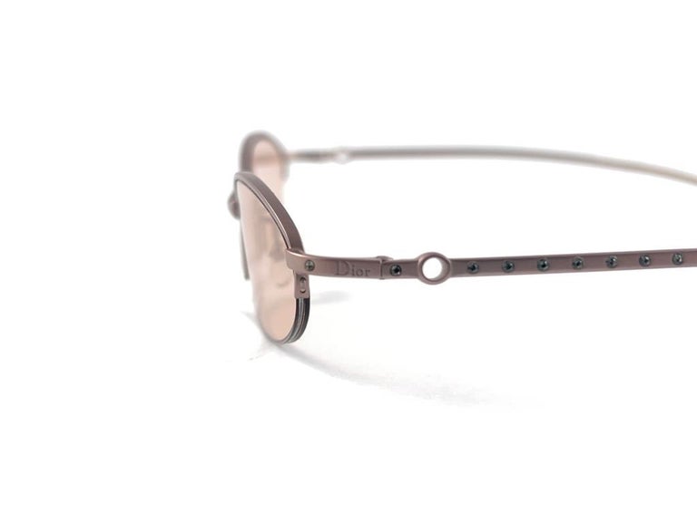 Vintage Christian Dior CD Matte Gold 2000'S Sunglasses Italy Y2K For ...