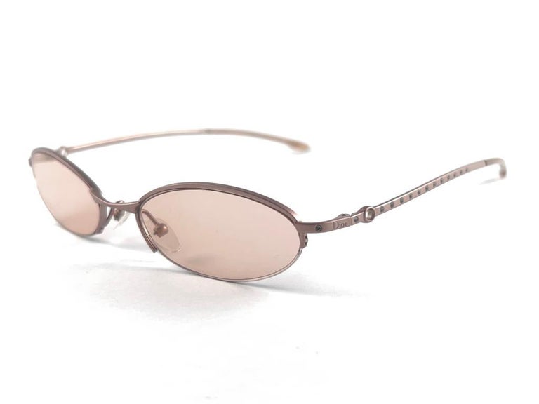 Vintage Christian Dior CD Matte Gold 2000'S Sunglasses Italy Y2K For ...