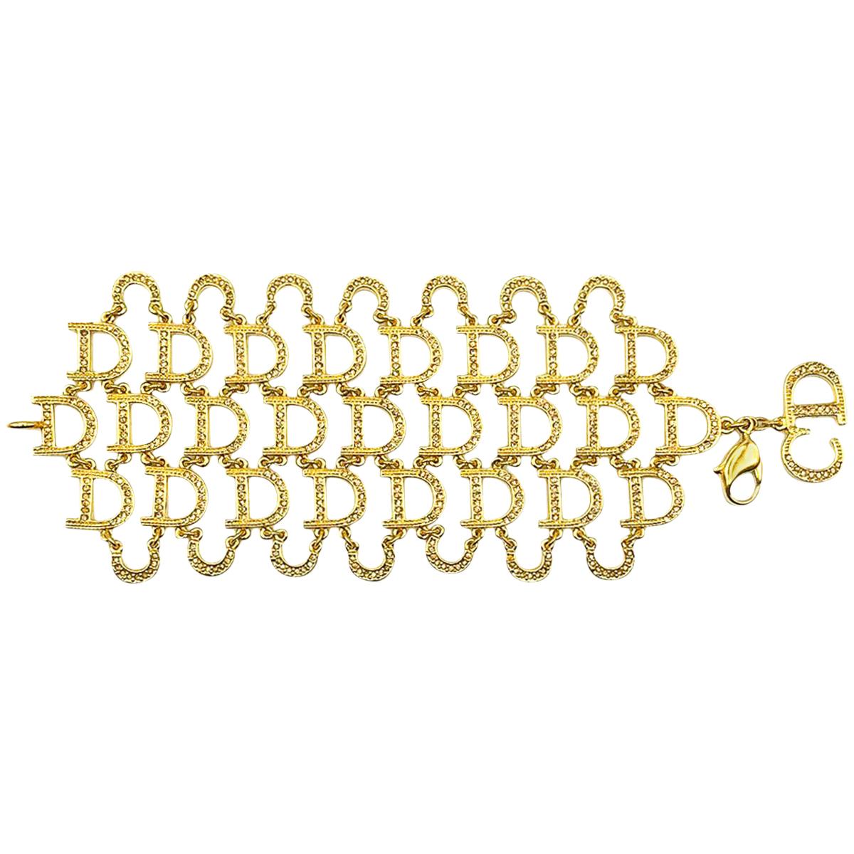 Christian Dior Pavé Crystal Safety Pin With Logo Charm 2000s For Sale ...