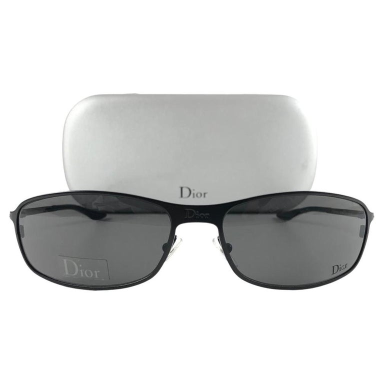 Vintage Christian Dior Hard Dior Wrap Grey Sunglasses 2000 Y2K For Sale ...