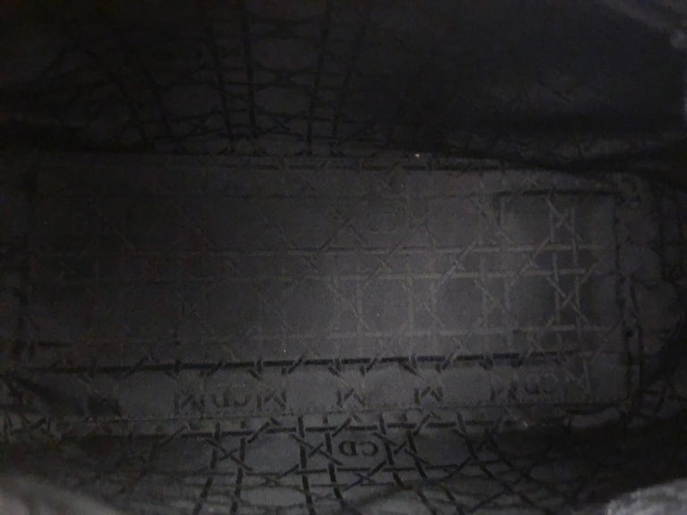 Vintage CHRISTIAN DIOR Leopard Small Lady Dior 2-Way Handbag Rattan ...