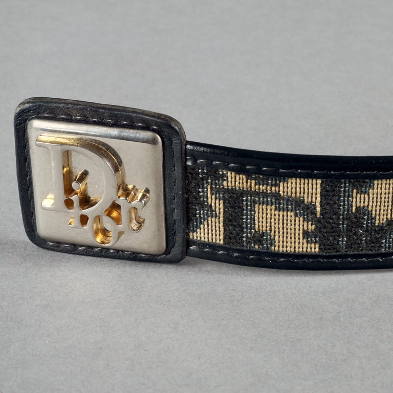 Vintage CHRISTIAN DIOR Oblique Logo Monogram Belt at 1stDibs | dior ...