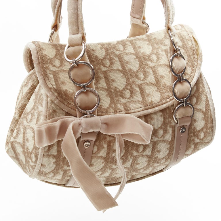 vintage CHRISTIAN DIOR Y2K Oblique Romantique Trotter monogram velvet ...