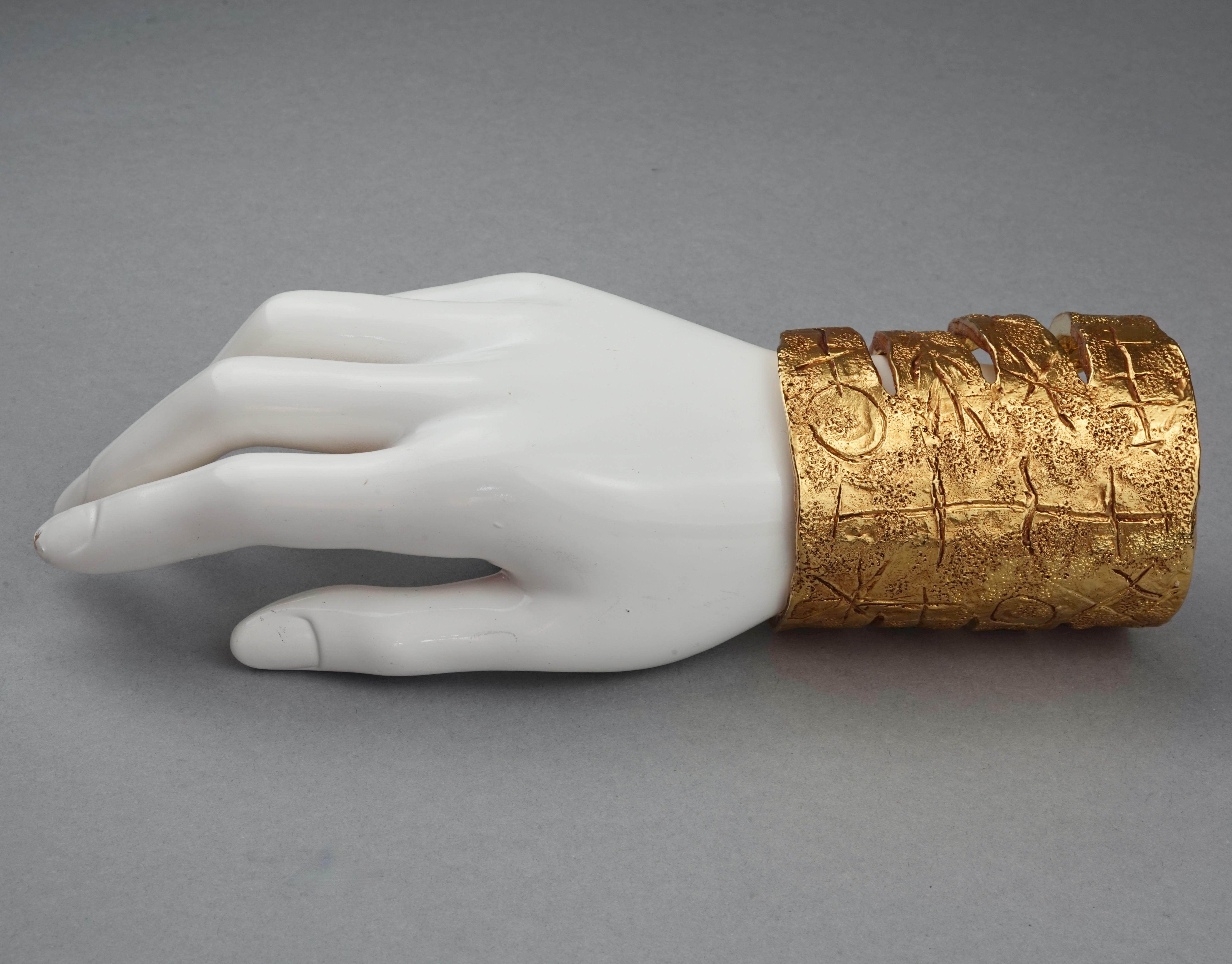 Vintage CHRISTIAN LACROIX Graffiti Claw Cuff Bracelet For Sale at ...