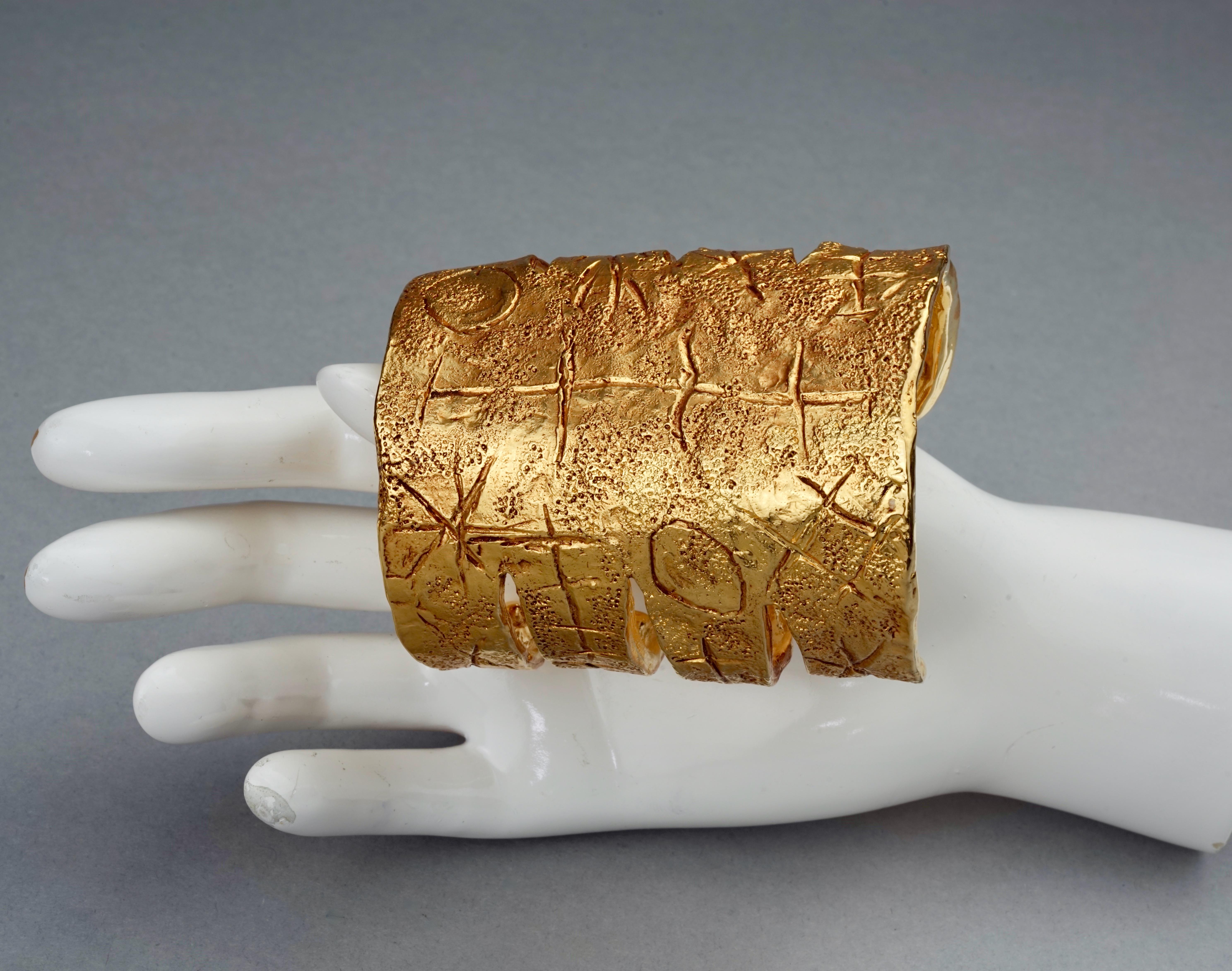Vintage CHRISTIAN LACROIX Graffiti Claw Cuff Bracelet For Sale at ...
