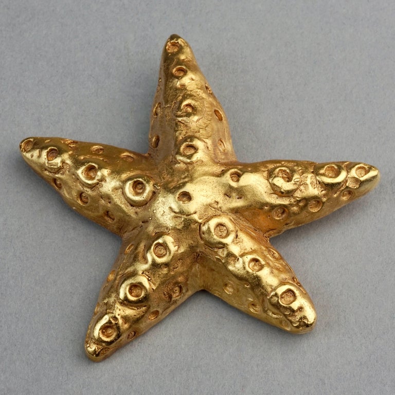 Vintage CHRISTIAN LACROIX Starfish Brooch For Sale at 1stDibs