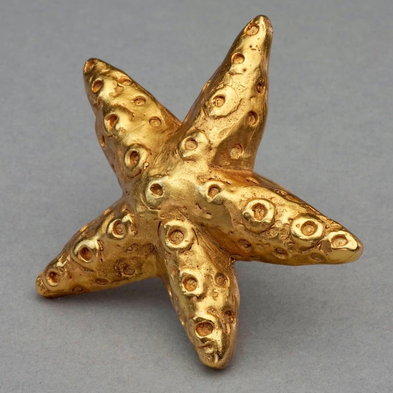 Vintage CHRISTIAN LACROIX Starfish Brooch For Sale at 1stDibs