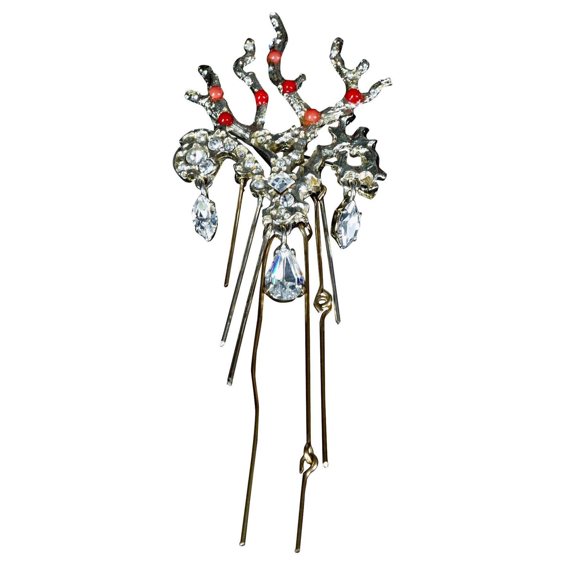 Vintage KARL LAGERFELD Louis XVI Chair Tie Tack Pin Brooch For Sale at ...